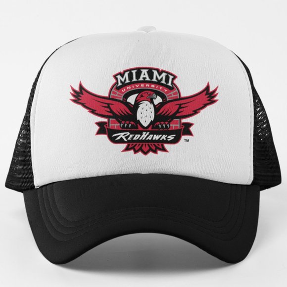 Accessories | New Miami University Redhawks Retro Foam Trucker Snapback ...